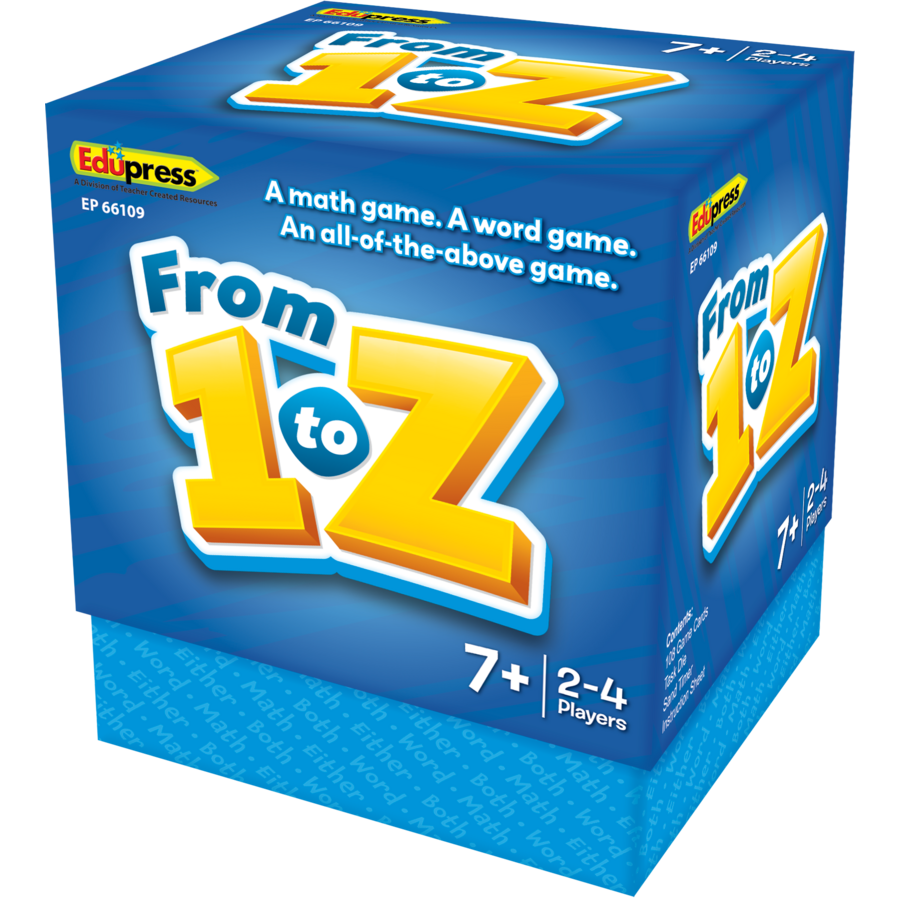 From 1 To Z Card Game TCR66109 Teacher Created Resources