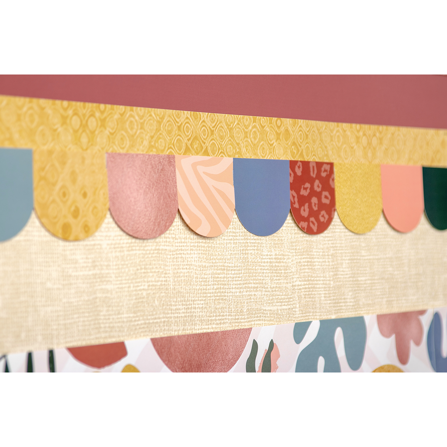 Wonderfully Wild Golden Textile Straight Border Trim - TCR6688 ...