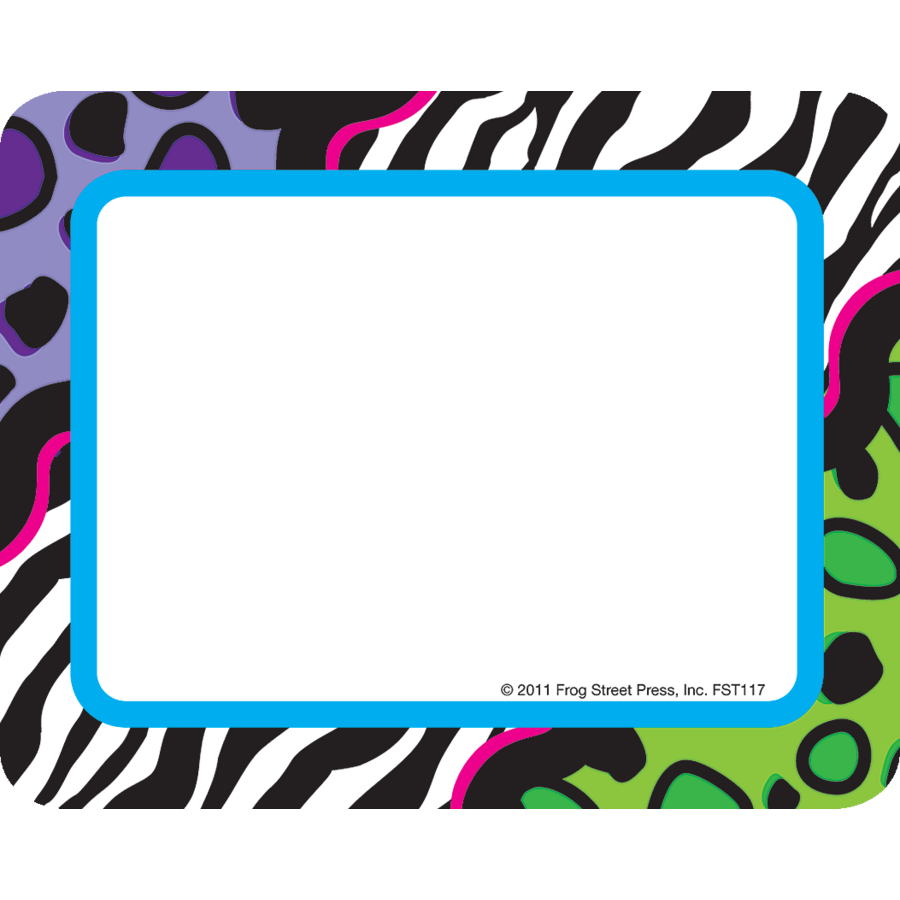 Colorful Leopard Name Tags/Labels - TCR70117 | Teacher Created Resources