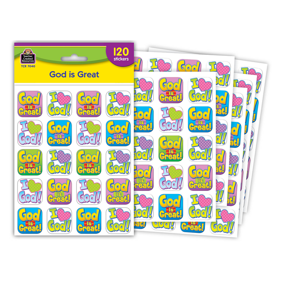God is Great Stickers - TCR7040 | Teacher Created Resources