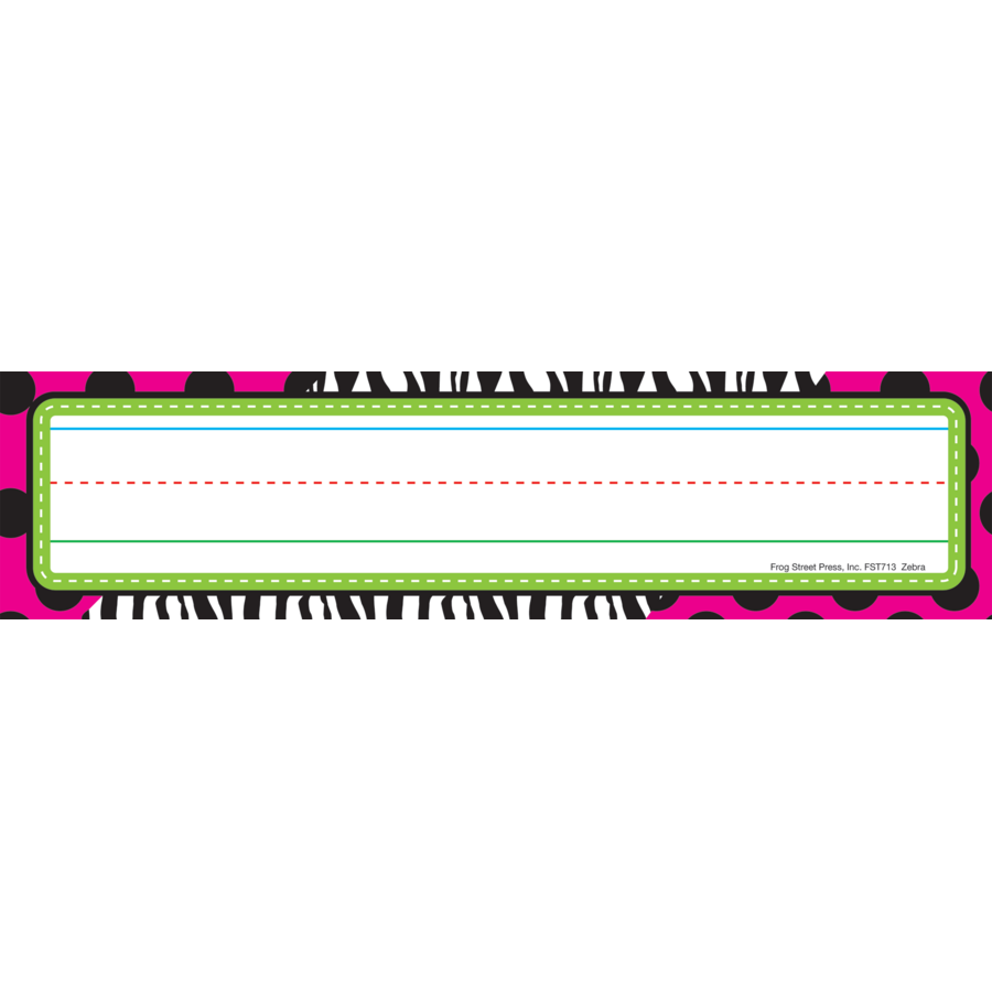 Zebra Name Plates - TCR70713 | Teacher Created Resources