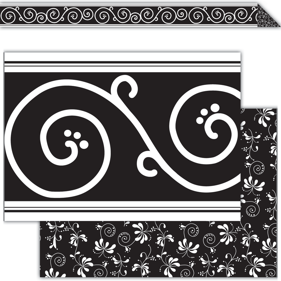 Black Decor Double-Sided Border - TCR73138 | Teacher Created Resources