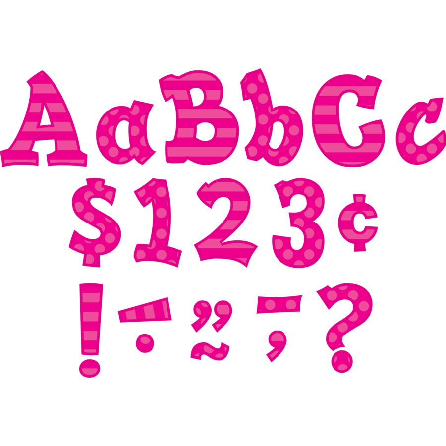 Pink Sassy Solids 5" Letters - TCR75267 | Teacher Created Resources