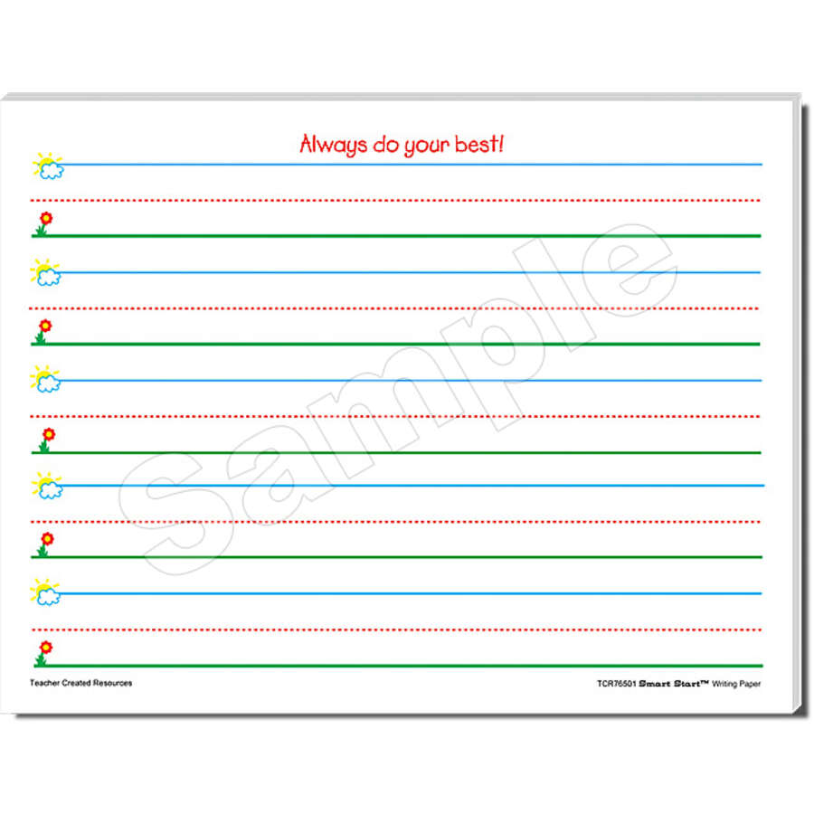 Smart Start K-1 Writing Paper: 100 Sheets - TCR76501 | Teacher Created ...
