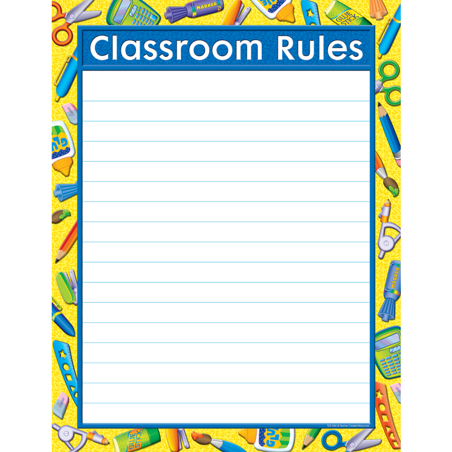 Tools for School Classroom Rules Chart - TCR7681 | Teacher Created ...