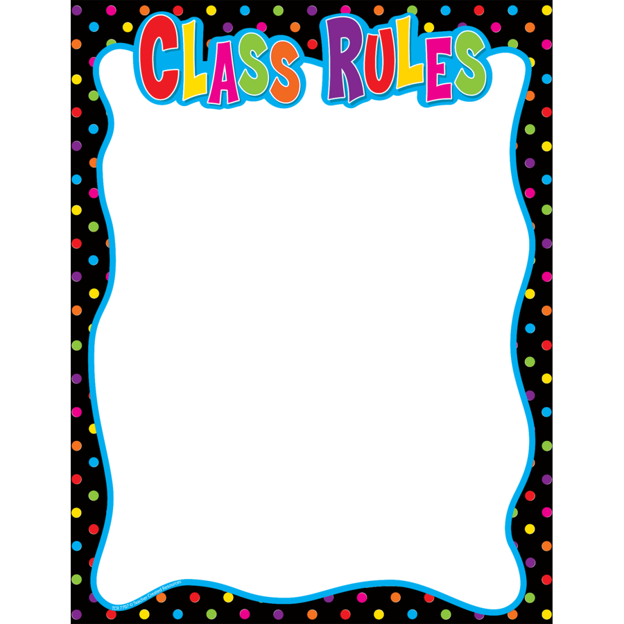 Class Rules Chart - TCR7707 | Teacher Created Resources Class Rules Chart - TCR7707 | Teacher Created Resources
