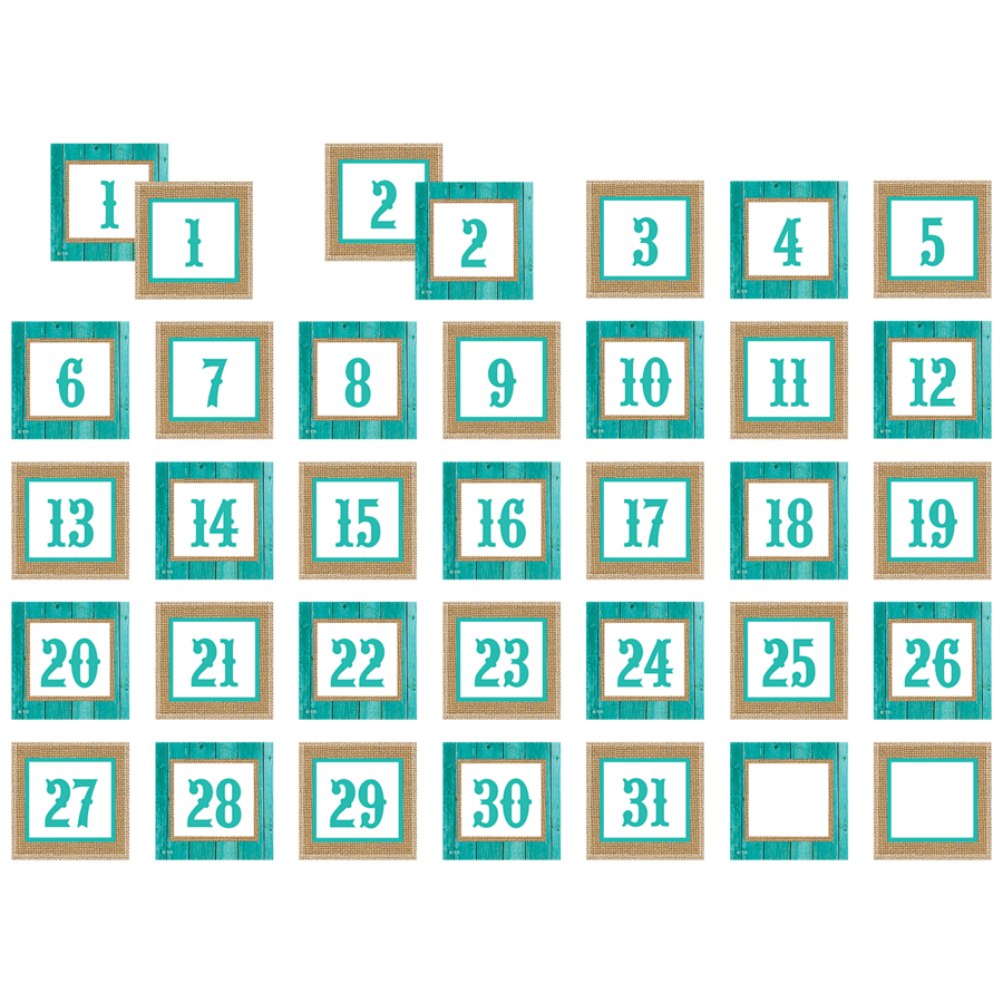 Shabby Chic Double-Sided Calendar Cards - TCR77199 | Teacher Created ...