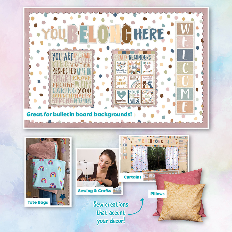 Everyone is Welcome Painted Dots Creative Class Fabric - TCR77428 ...