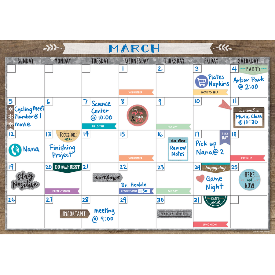 Clingy Thingies: Home Sweet Classroom Calendar Set - TCR77872 | Teacher ...