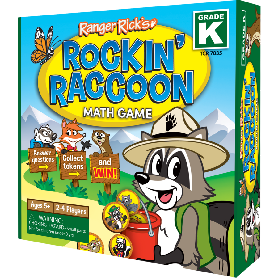 Ranger Rick Rockin' Raccoon Math Game Grade K - TCR7835 | Teacher ...
