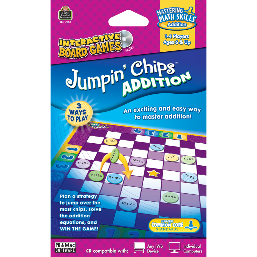 Jumpin Chips Computer Game: Addition - TCR7853 | Teacher Created Resources