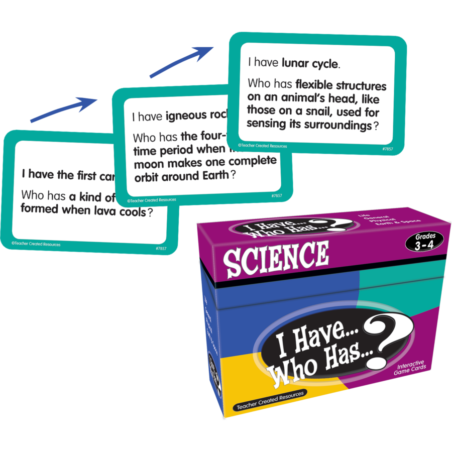 I Have, Who Has Science Game Grade 3-4 - TCR7857 | Teacher Created ...