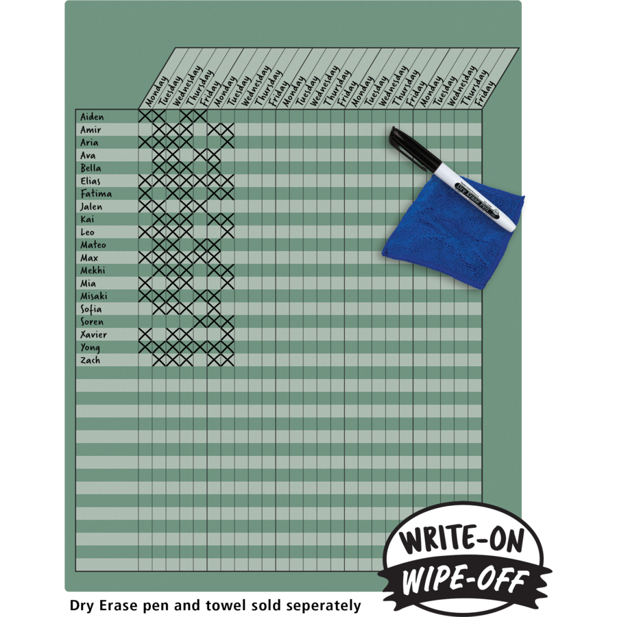 Eucalyptus Green Incentive Write-On/Wipe-Off Chart - TCR7922 | Teacher ...