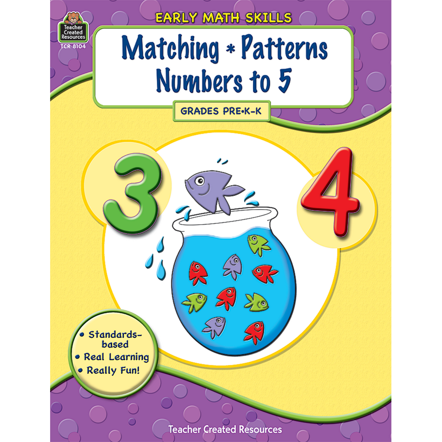 Early Math Skills: Matching-Patterns-Numbers to 5 - TCR8104 | Teacher ...