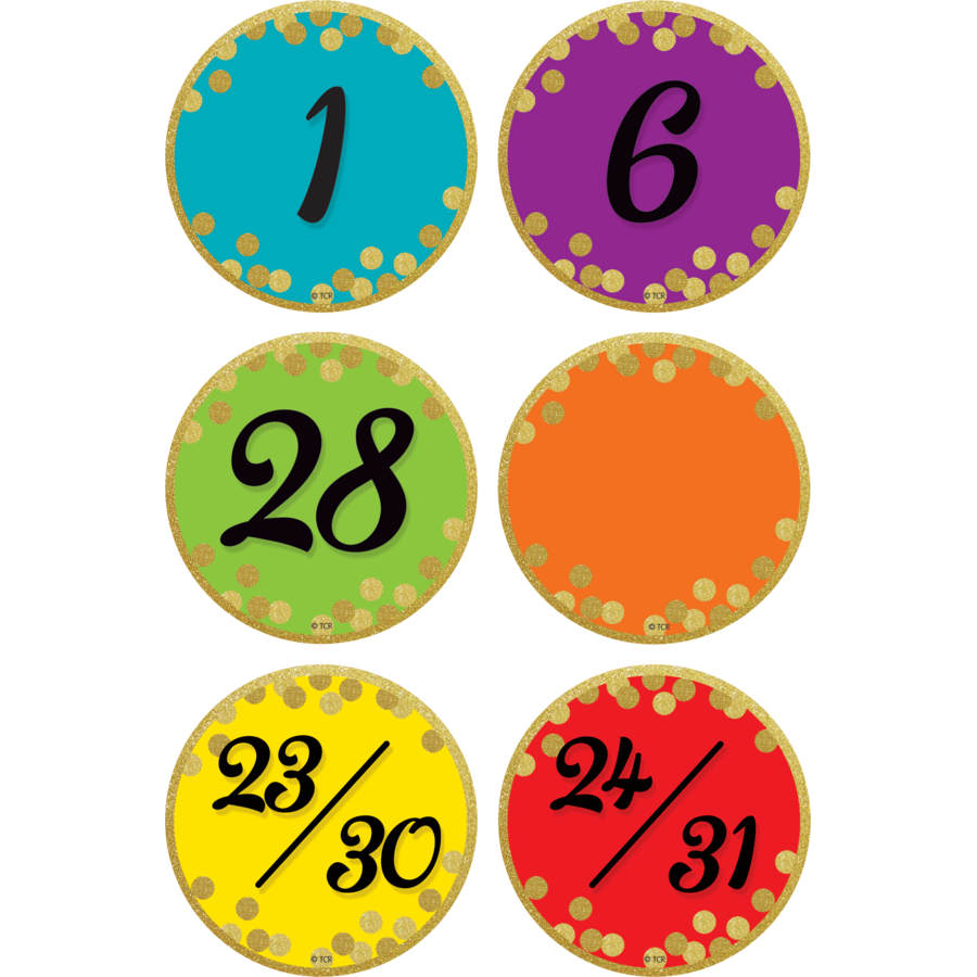 Flip Calendar For Classroom Teacher Created Resources Confetti Calendar ...