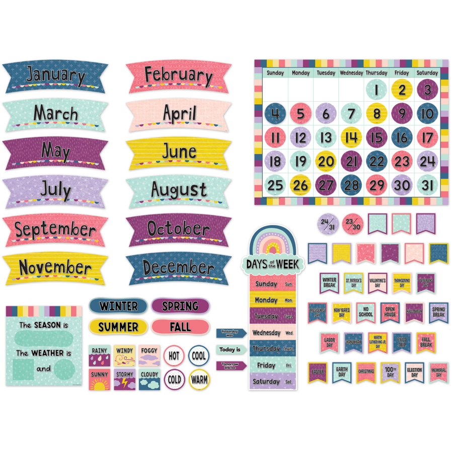 Oh Happy Day Calendar Bulletin Board - TCR9021 | Teacher Created Resources