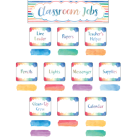 Watercolor Classroom Jobs Mini Bulletin Board - TCR8137 | Teacher ...