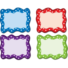 Polka Dots Blank Cards Mini Accents - TCR3098 | Teacher Created Resources