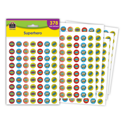 Superhero Mini Stickers - TCR5642 | Teacher Created Resources