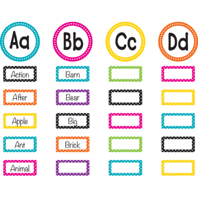 Polka Dots Word Wall Bulletin Board Display Set - TCR5787 | Teacher ...