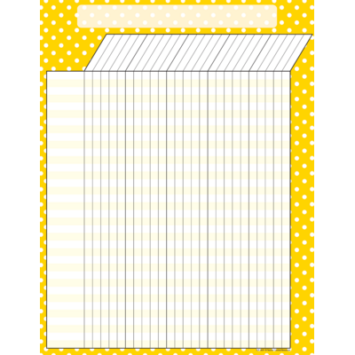 Yellow Polka Dots Incentive Chart - TCR7659 | Teacher Created Resources