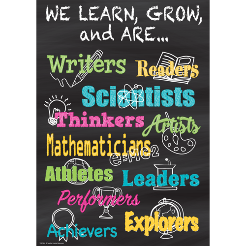 Chalkboard Brights « Themes « Decorative Teacher Created Resources