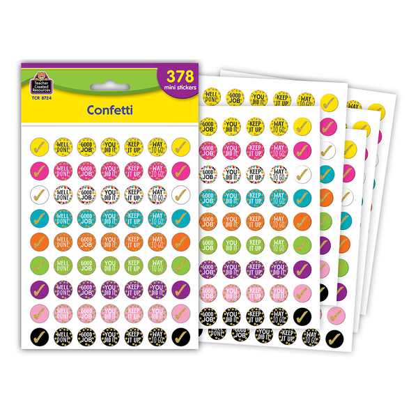 Confetti Mini Stickers - TCR8724 | Teacher Created Resources