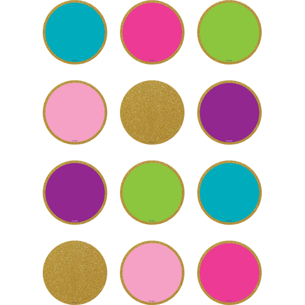 Confetti Colorful Circles Mini Accents - TCR8891 | Teacher Created ...