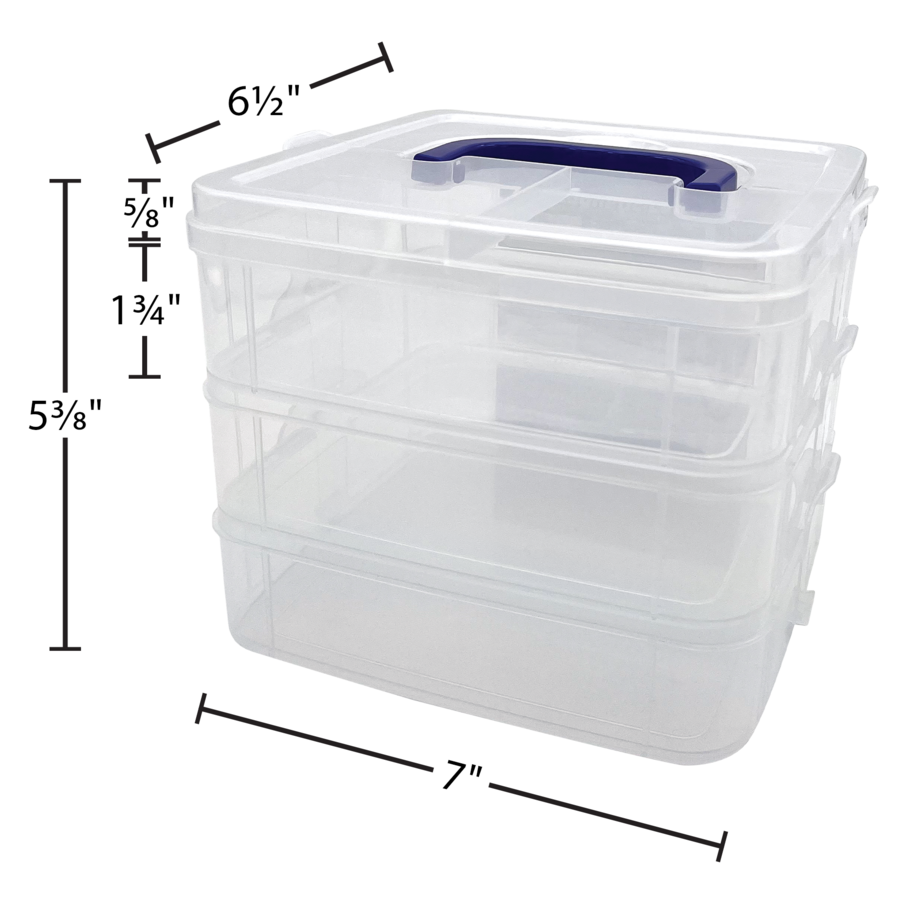 Clear Stackable Storage Containers - TCR20449 | Teacher Created Resources Clear Stackable Storage Containers - TCR20449 | Teacher Created Resources