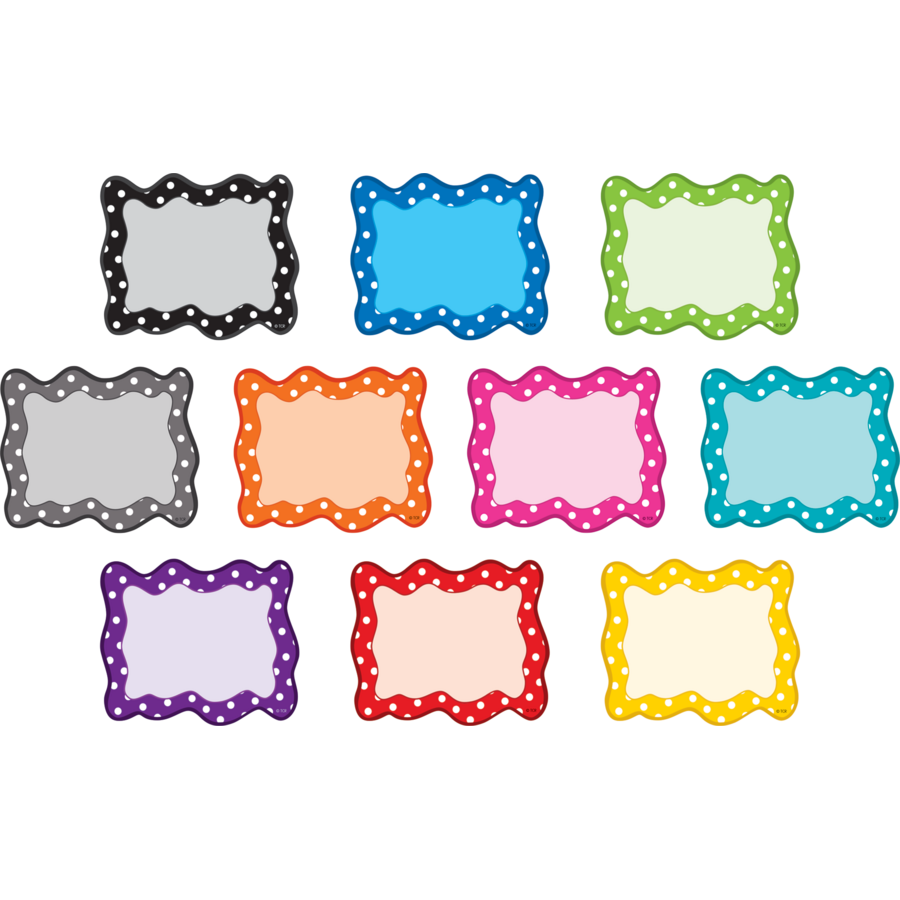 Polka Dots Blank Cards Mini Accents - TCR3098 | Teacher Created Resources