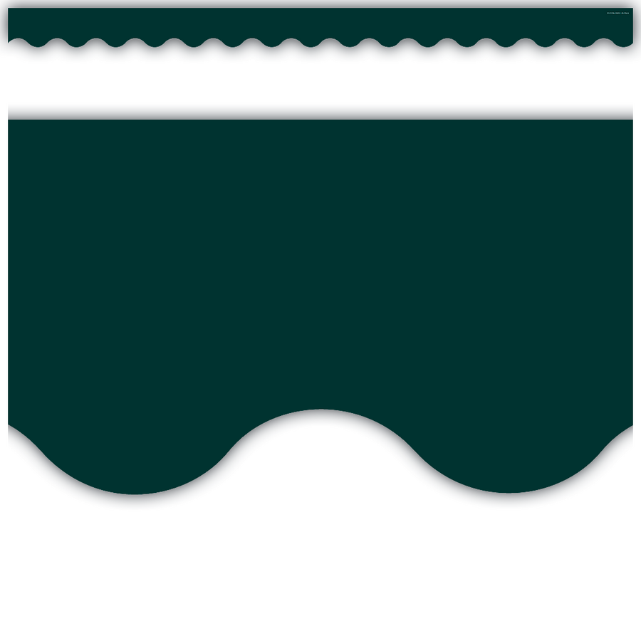 Hunter Green Scalloped Border Trim - TCR3568 | Teacher Created Resources