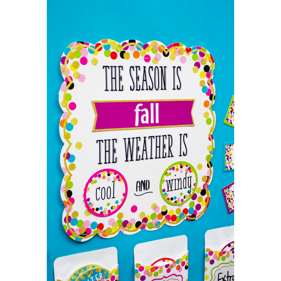 Confetti Calendar Bulletin Board Display - TCR5443 | Teacher Created ...