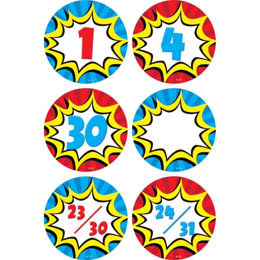 Superhero Calendar Days - TCR5589 | Teacher Created Resources