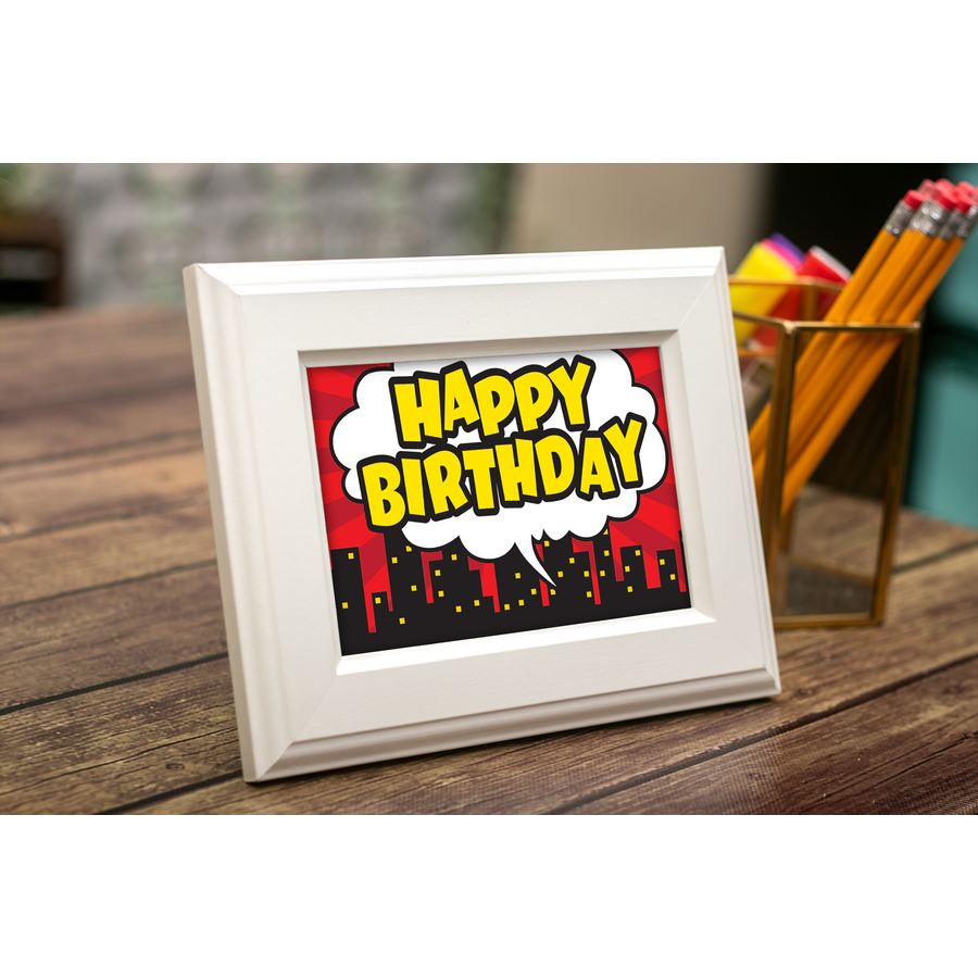 Superhero Happy Birthday Postcards - TCR5605 | Teacher Created Resources