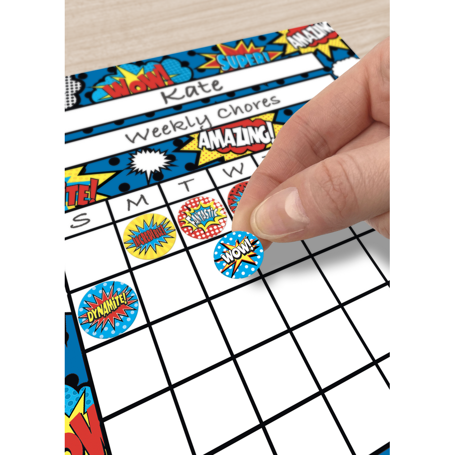 Superhero Mini Stickers - TCR5642 | Teacher Created Resources