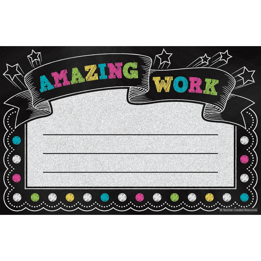 Chalkboard Brights Amazing Work Awards - TCR5836 | Teacher Created ...