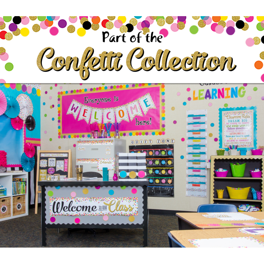 Confetti Name Tags/Labels - TCR5885 | Teacher Created Resources