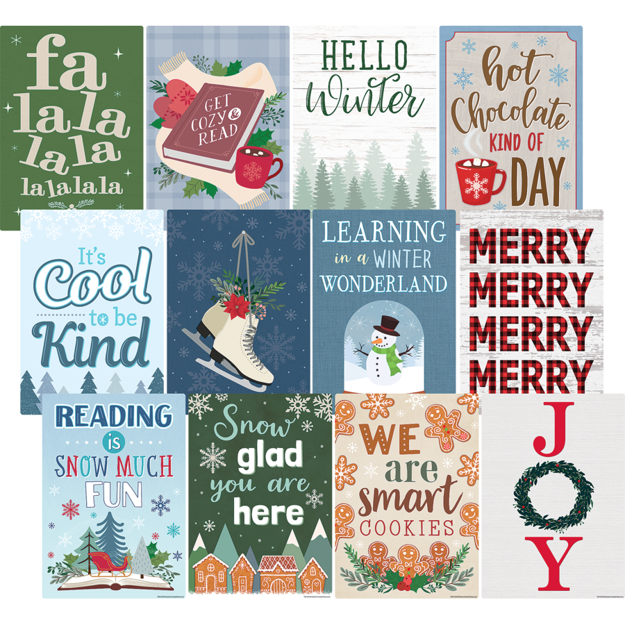 Winter Small Poster Pack - TCR6110 | Teacher Created Resources