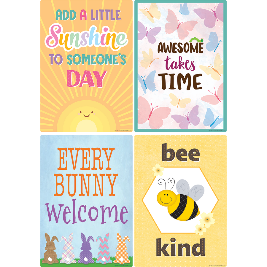 Spring Small Poster Pack - TCR6111 | Teacher Created Resources