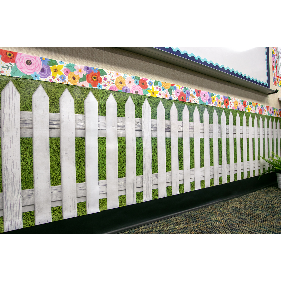 Wildflowers Straight Border Trim - TCR6594 | Teacher Created Resources