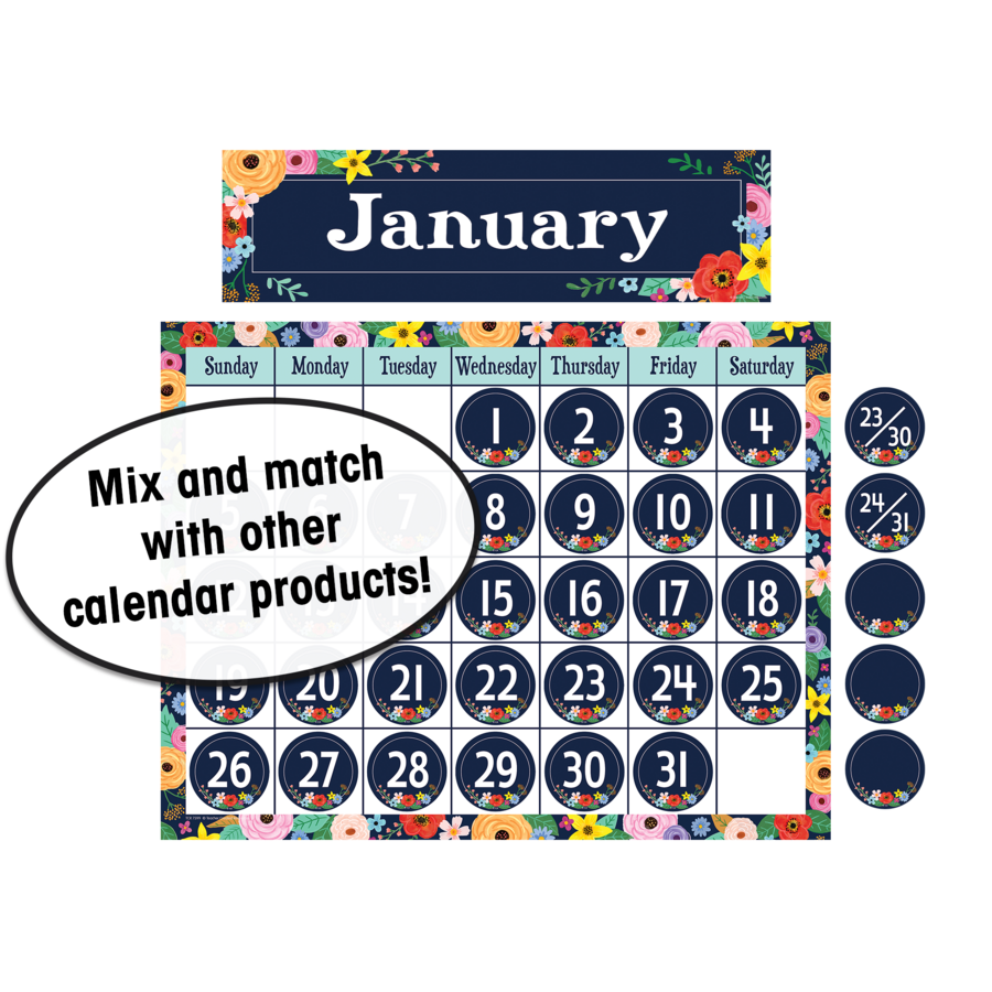 Wildflowers Calendar Days - TCR6596 | Teacher Created Resources