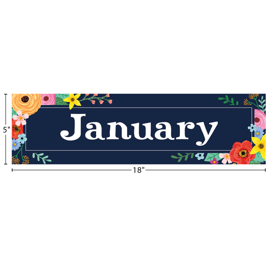 Wildflowers Monthly Headliners - TCR6597 | Teacher Created Resources