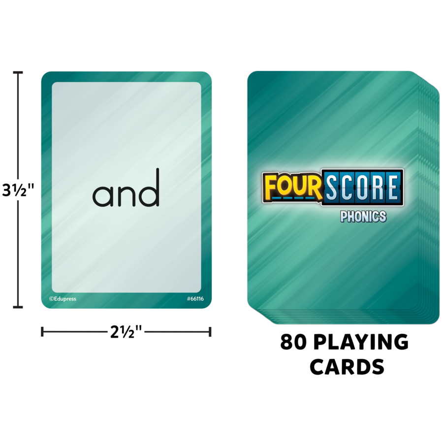 Four Score Card Game: Phonics - TCR66116 | Teacher Created Resources