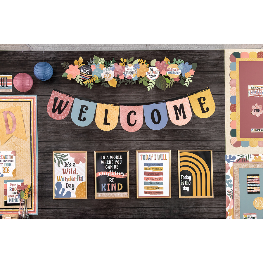 Wonderfully Wild Welcome Bunting Bulletin Board - TCR6677 | Teacher Created Resources