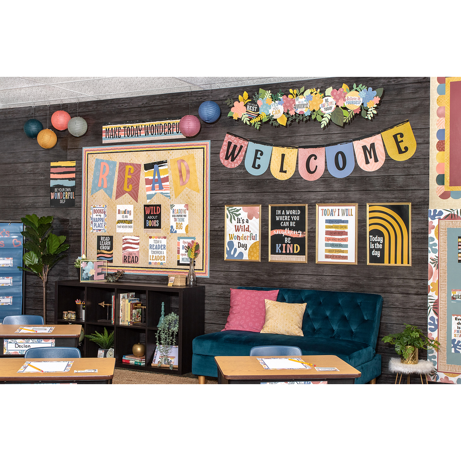 Wonderfully Wild Welcome Bunting Bulletin Board - TCR6677 | Teacher ...