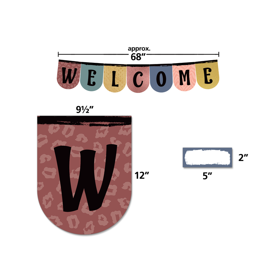 Wonderfully Wild Welcome Bunting Bulletin Board - TCR6677 | Teacher ...