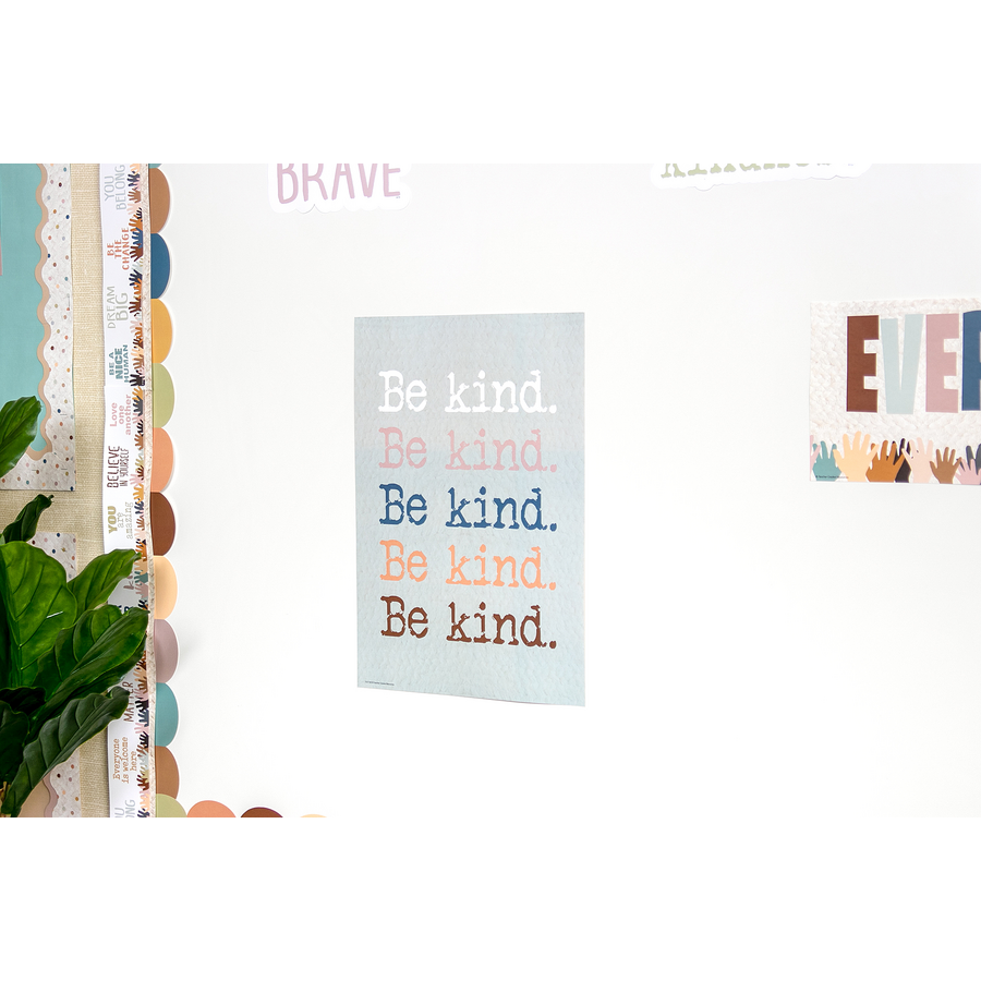 Be Kind. Be Kind. Be Kind. Positive Poster - TCR7141 | Teacher Created ...
