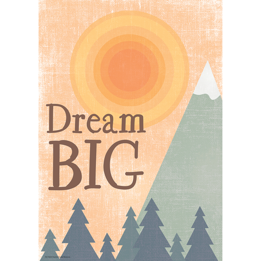 Dream Big Positive Poster - TCR7460 | Teacher Created Resources