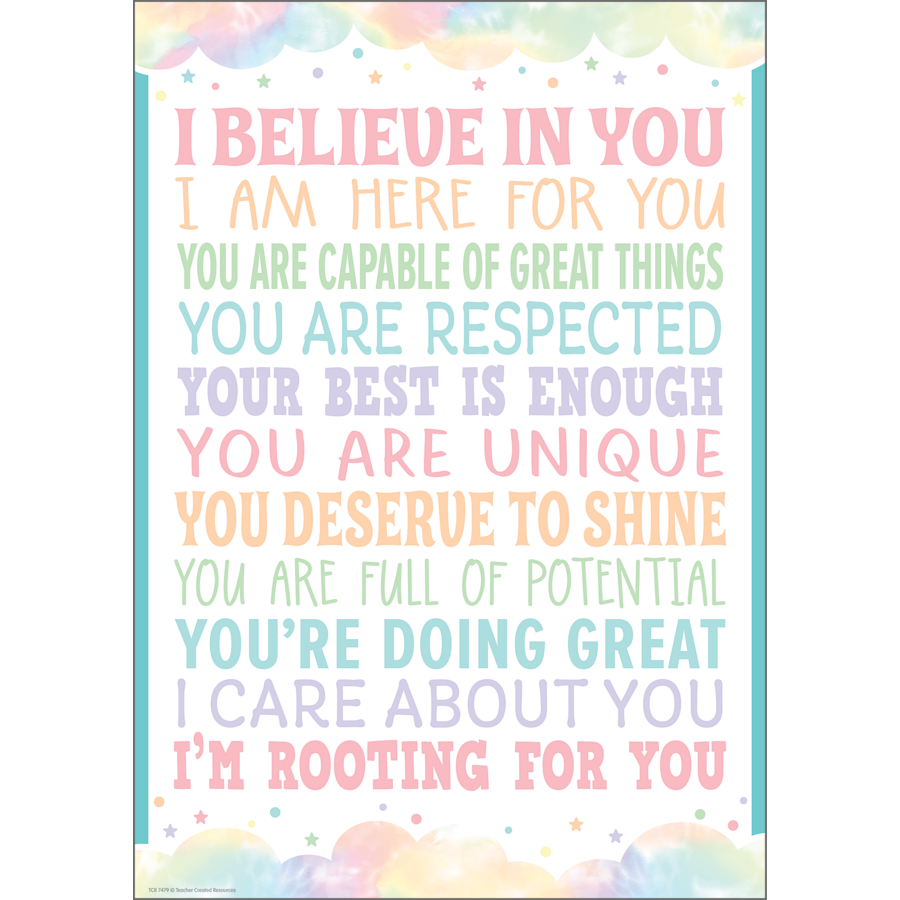 I Believe In You Positive Poster - TCR7479 | Teacher Created Resources