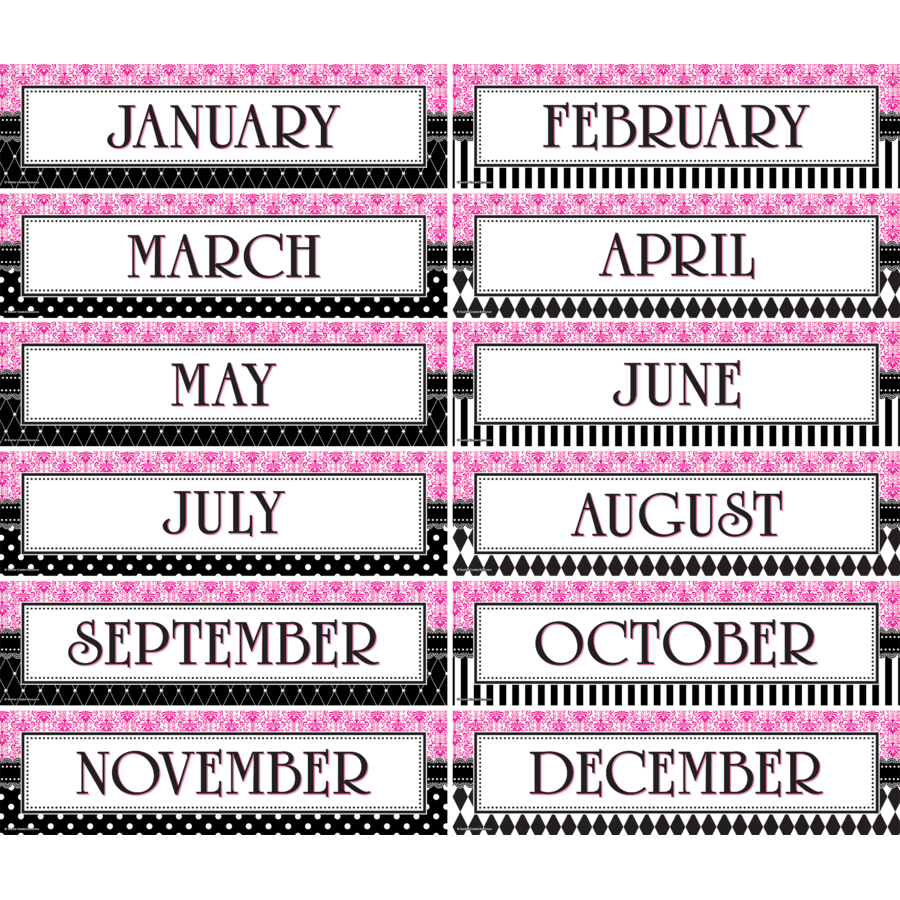 Parisian Monthly Headliners - TCR77156 | Teacher Created Resources